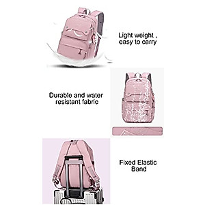 JiaYou Teen Girls Casual Backpack High Middle School Daypack Women Daily Travel Laptop Bag(1# Blue,35 Liters)