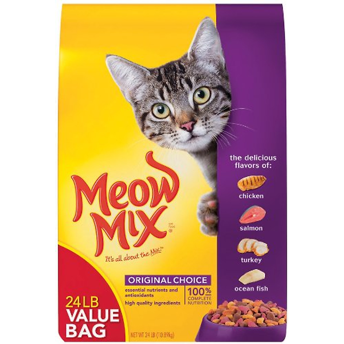 Meow Mix Original, Extra Large, 24-Pound Bag