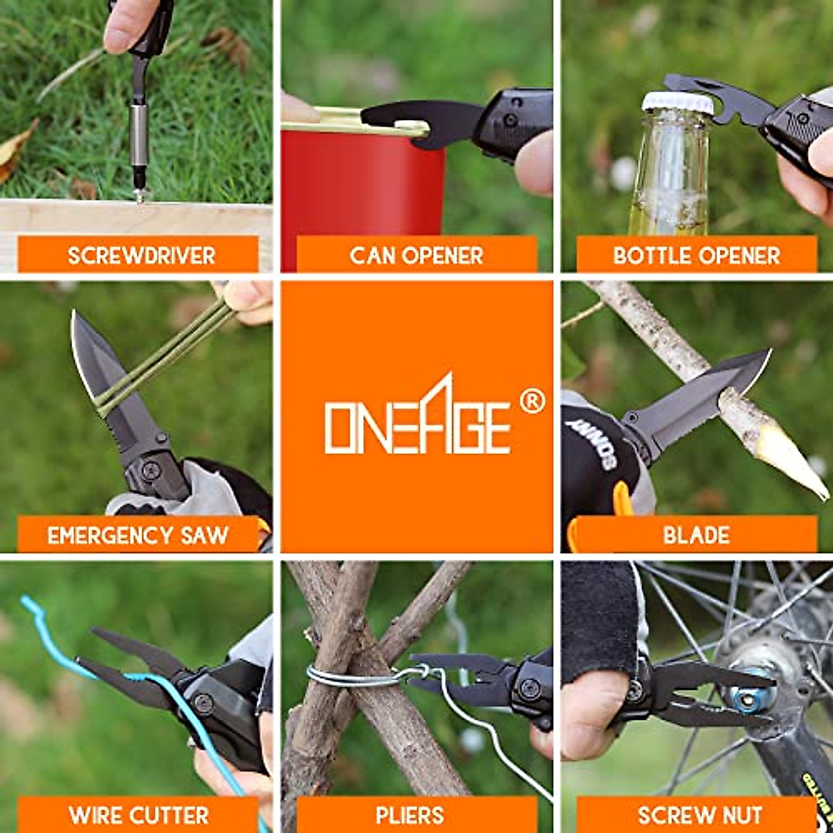 Gifts for Men Him Dad,Pocket Multitool Knife,Red Pocket Folding Knife,Christmas Stocking Stuffers,Anniversary Birthday Gifts for Husband Boyfriend,Folding Knife For Camping Hiking Fishing Survival