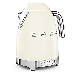Smeg Cream Stainless Steel 50's Retro Variable Temperature Kettle