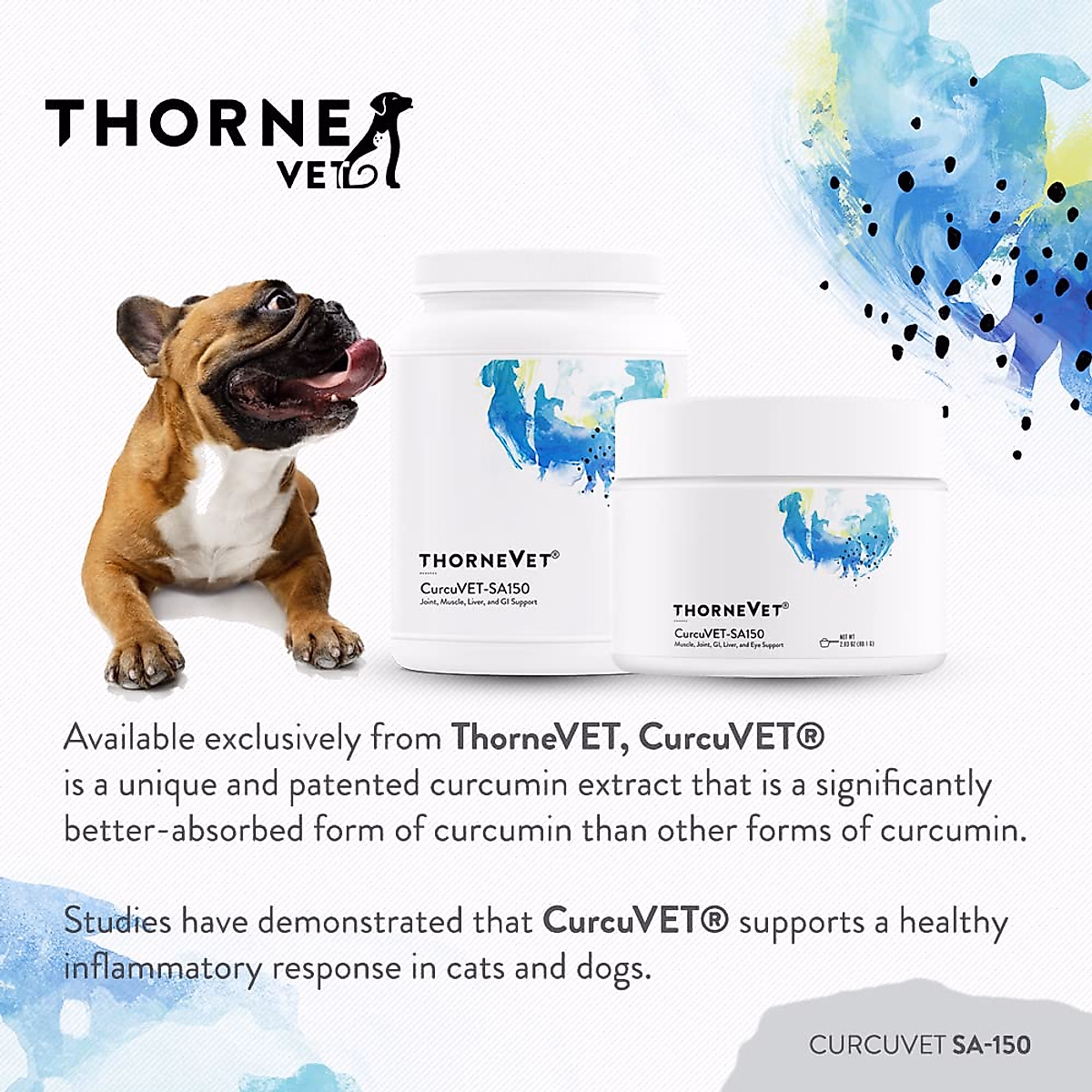 ThorneVet CurcuVET-SA150 Powder, 90 Scoops