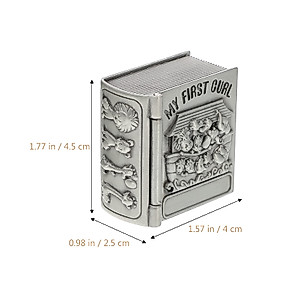 LIFKOME 2pcs First Curl and First Tooth Keepsake Box for Kids Silver Tooth Holder Tooth Collection Organizer Keepsake My First Curl and Tooth Box Set Metal Kids Keepsake Origanizer Child Memory