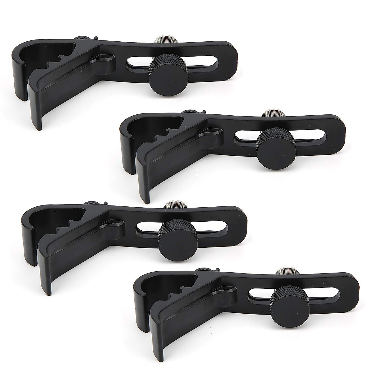 4PCS Drum Microphone Clip Microphone Securing Clips Mount Holder Shockproof Musical Instrument Supplies
