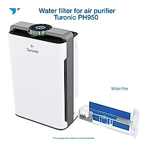 Turonic PH950_WF - Original Water Filter for Air Purifier & Humidifier, 12-Month Protection, Improves Air Quality & Humidity