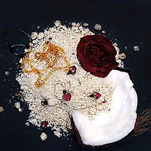 Detox Babe Bye Bye Dry Organic Detox Bath Salt Soak (8 oz) | Epsom Salt, Coconut Milk Powder, Raw Organic Honey, Colloidal Oat, Vanilla, Rose Bath Soak | Herbal Essential Oils Soak | Spa Bath Gift