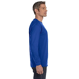 Hanes Men's ComfortSoft Long Sleeve TShirt, Deep Royal, XL