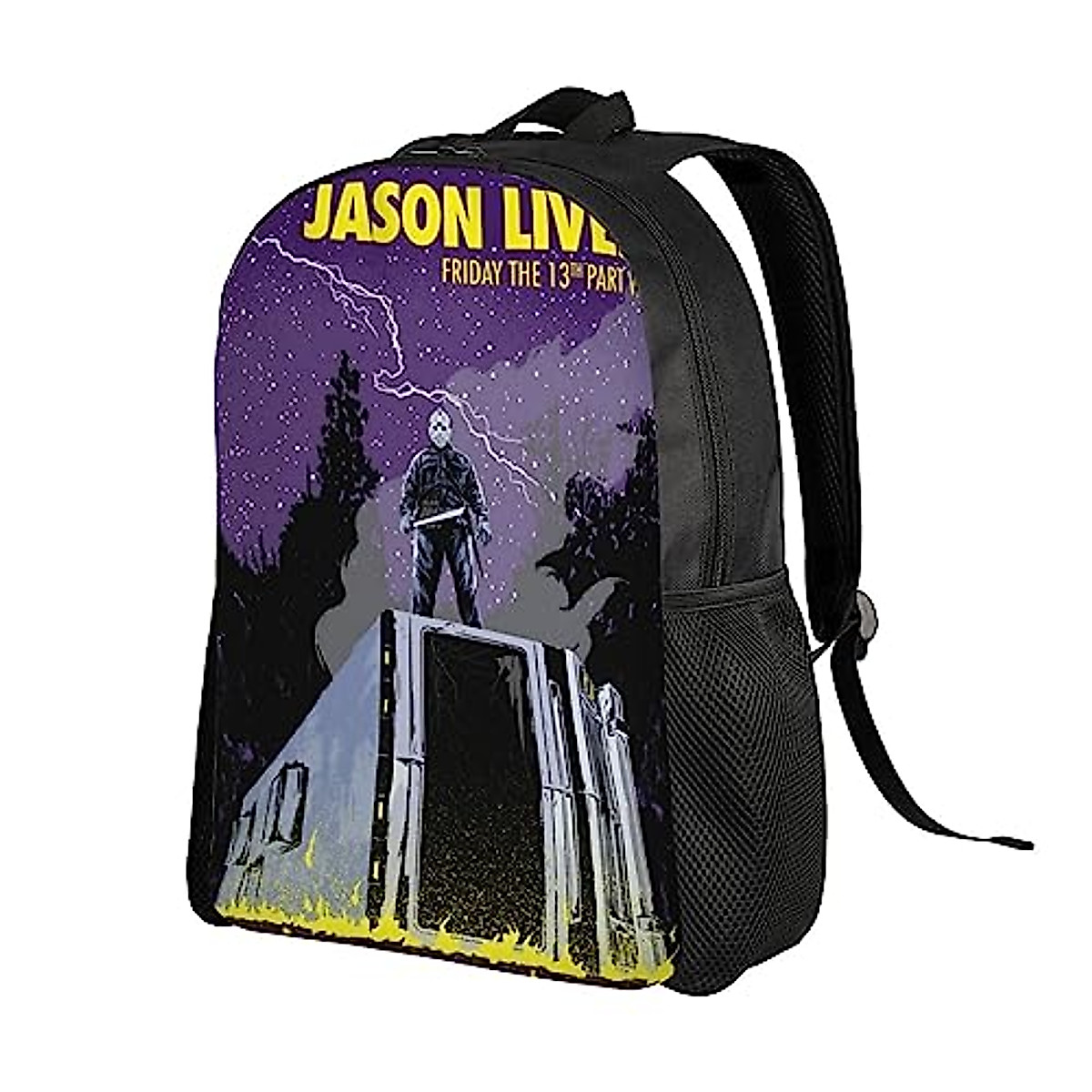 HEMKUNT Friday The 13th Part Vi Jason Backpack Men And Women Casual Fashion Lightweight Classic Backpack Tourist Black Bag