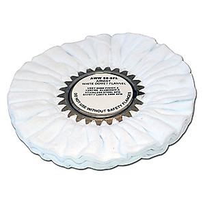 Zephyr Products AWW 58-8 FL White Domet Flannel Airway Buffing Wheel