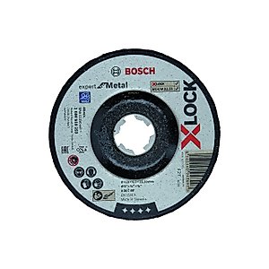 Bosch Professional 2608619259 Cranked Cutting Disc Expert (for Metal, X-Lock, Diameter 125 mm, Bore Diameter 22.23 mm, Thickness 6 mm)