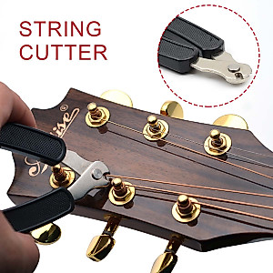 Black 3 in 1 Multifunction Guitar String Winder String Cutter Pin Puller,MusicOne ¡­