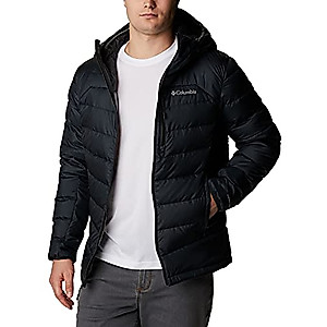 Columbia Men's Autumn Park Down Hooded Jacket, Black, Large
