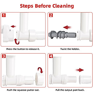 POSKZLE Pasta Attachment for Kitchenaid Stand Mixer with 6 Different Shapes Pasta Press Outlet,Durable 6-in-1 Pasta Extruder for Kitchenaid Mixer (SPXN02)