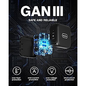 USB C Wall Charger,imuto 90W/60W GaN III Dual USB C Ports PD 3.0 Fast Charger Type C Block USB-C Power Adapter Charger Compatible MacBook Pro Macbook Air M1/M2 Laptop Steam Deck iPad iPhone with Cable