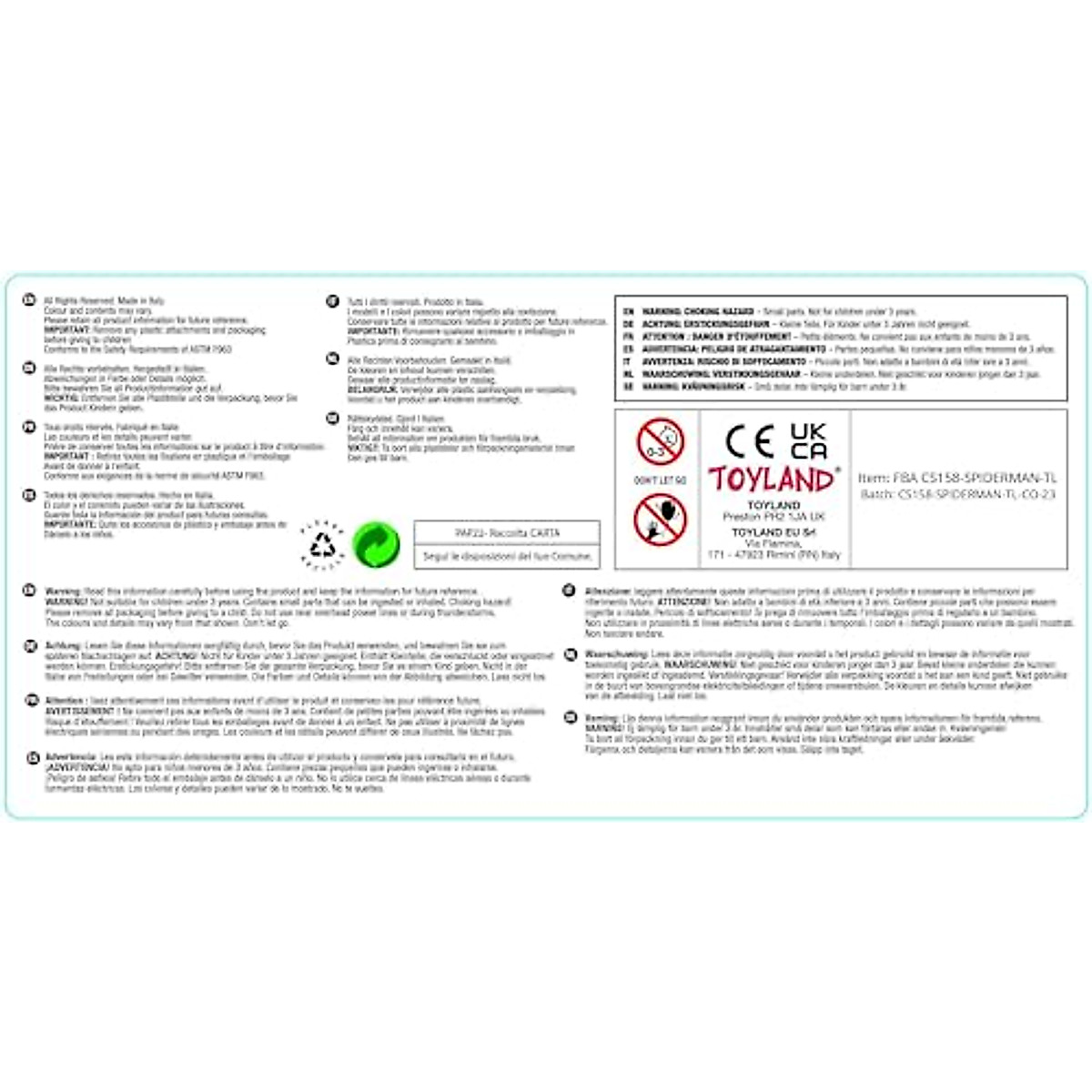 Toyland® 31 Inch Spider Man Jumping Shaped Character Foil Balloons - Kids Party Balloons (Gold)