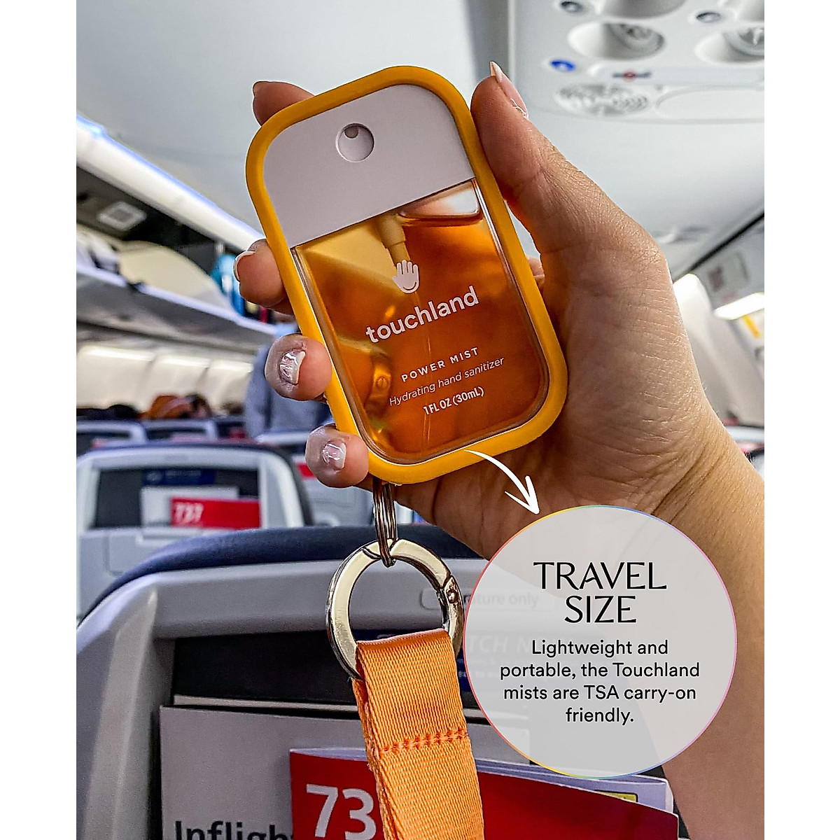 Touchland Power Mist Hydrating Hand Sanitizer FRESH 5-PACK | Mint, Citrus, Lemon Lime, Aloe, Watermelon | 500-Sprays each, 1FL OZ (Set of 5)