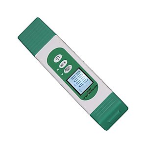 Pen Type Water Quality Meter, High Accuracy Automatic Temperature Compensation Portable Sensitive Probe 5 in 1 Water Tester EC SG Salt TDS Temp for Spas