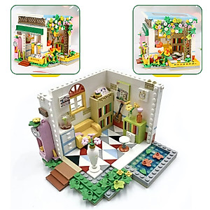 SUNHABI Girls House Building Toy Friends Sets for Girls 6-12 8-12 10-12 Size of Mini Bricks House Set for Girls 6-12 8-12 4-7 for Boys and Girls 6-12, 618pcs 4.72 * 4.64 * 4.25 inch………