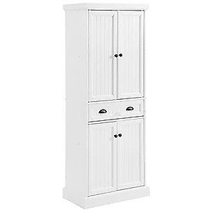 Crosley Furniture Shoreline Storage Pantry, White