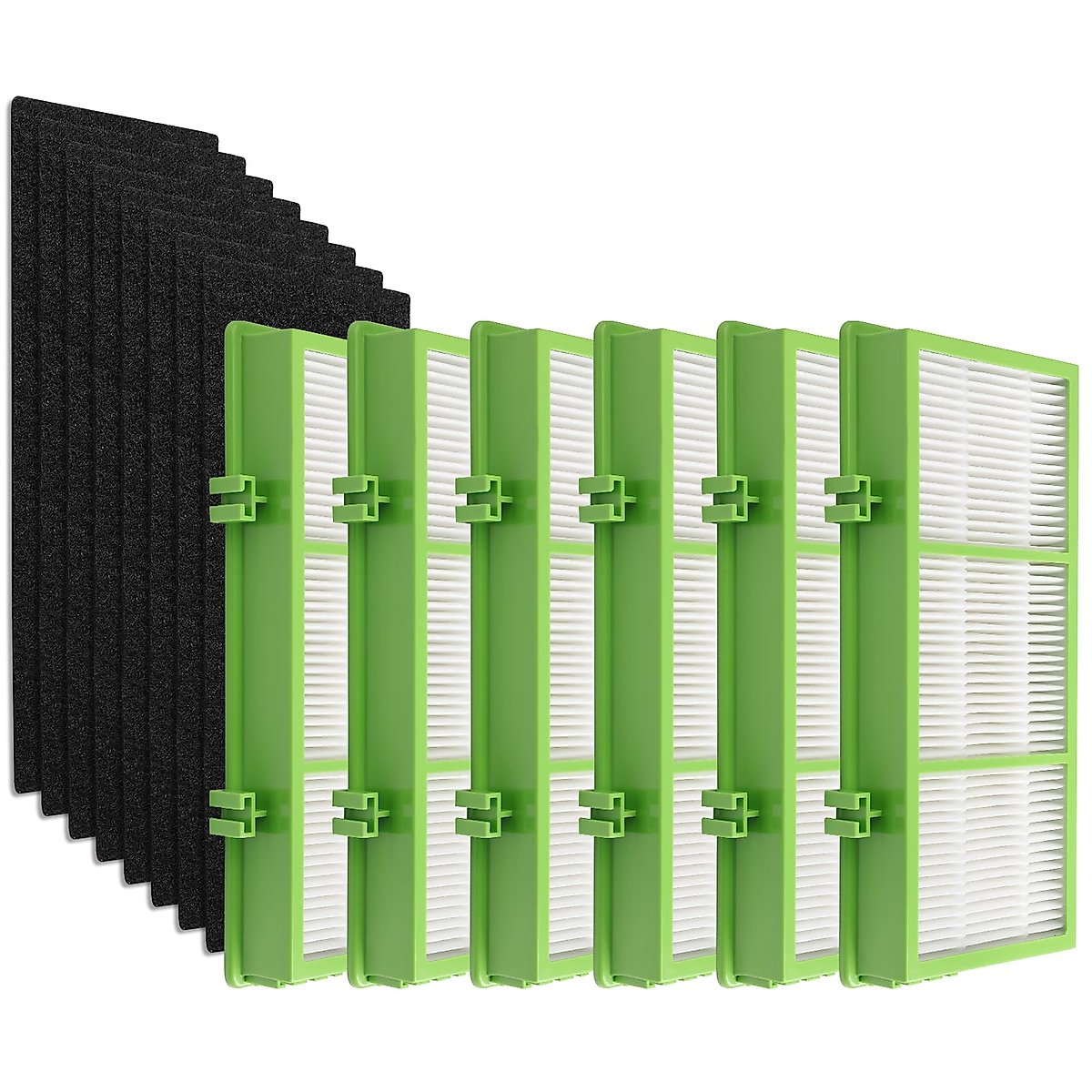 Gazeer True HEPA Replacement Filters for Holmes Aer1 Series Total Air Filter for HAPF300AH-U4R and HAP242-NUC(6 Pcs HEPA Filters + 8 Pcs Pre Filters)