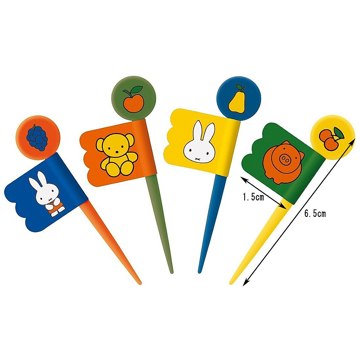 Skater LKP2 Lunch Picks, Pack of 12, Miffy