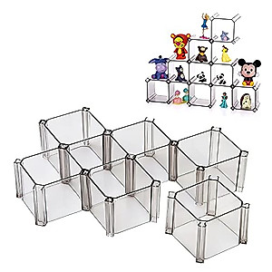 ORIJOYNA 6 Pack Adjustable Drawer Divider Organizer,Free Assembled Grid Honeycomb Separator Storage Boxes closet for Underwear,Socks,Ties,Belts,Scarves, Cosmetics, Table Decoration