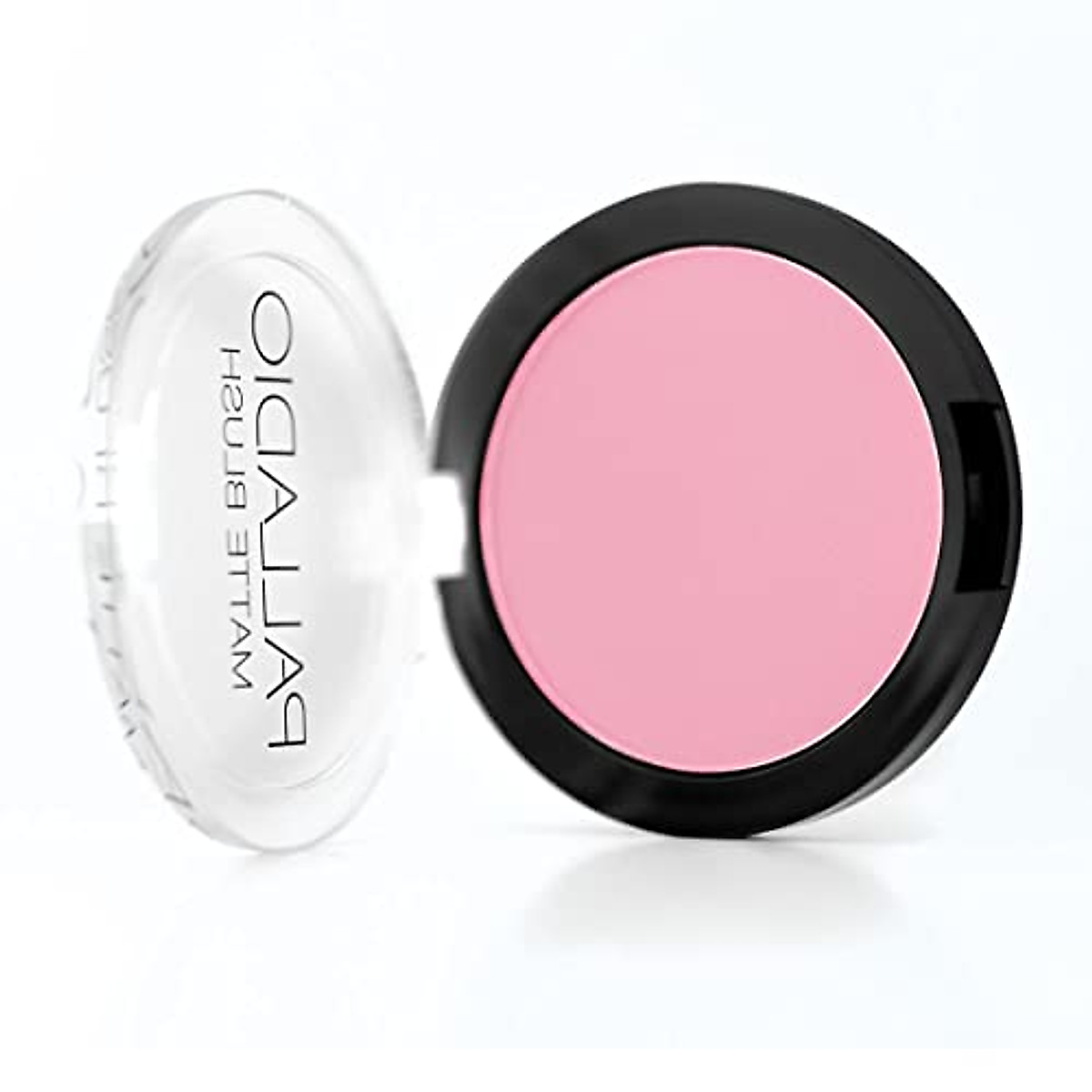 Palladio Matte Blush, Brushes onto Cheeks Smoothly, Soft Matte Look and Even Finish, Flawless Velvety Coverage, Effortless Blending Makeup, Flatters the Face, Convenient Compact, Berry Pink