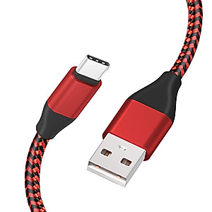 [2 Pack] USB Type-C Cable, 6.6Ft Charging Cord for Samsung Galaxy Tab A7 10.4", Tab A7 Lite 8.7", Tab A 10.1”(2019) 10.5”(2018), Tab S7 S6 S5e S4 S3 9.7” Tablet, Galaxy S10 S9, Note 10 9 Phone