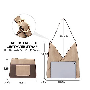 CLUCI Purses for Women Tote Handbags Vegan Leather Hobo Bags Fashion Large Ladies Shoulder Bag