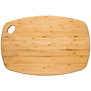 Totally Bamboo Jet Series Dishwasher Safe Bamboo Cutting Board, Medium, 13-1/2" x 9"