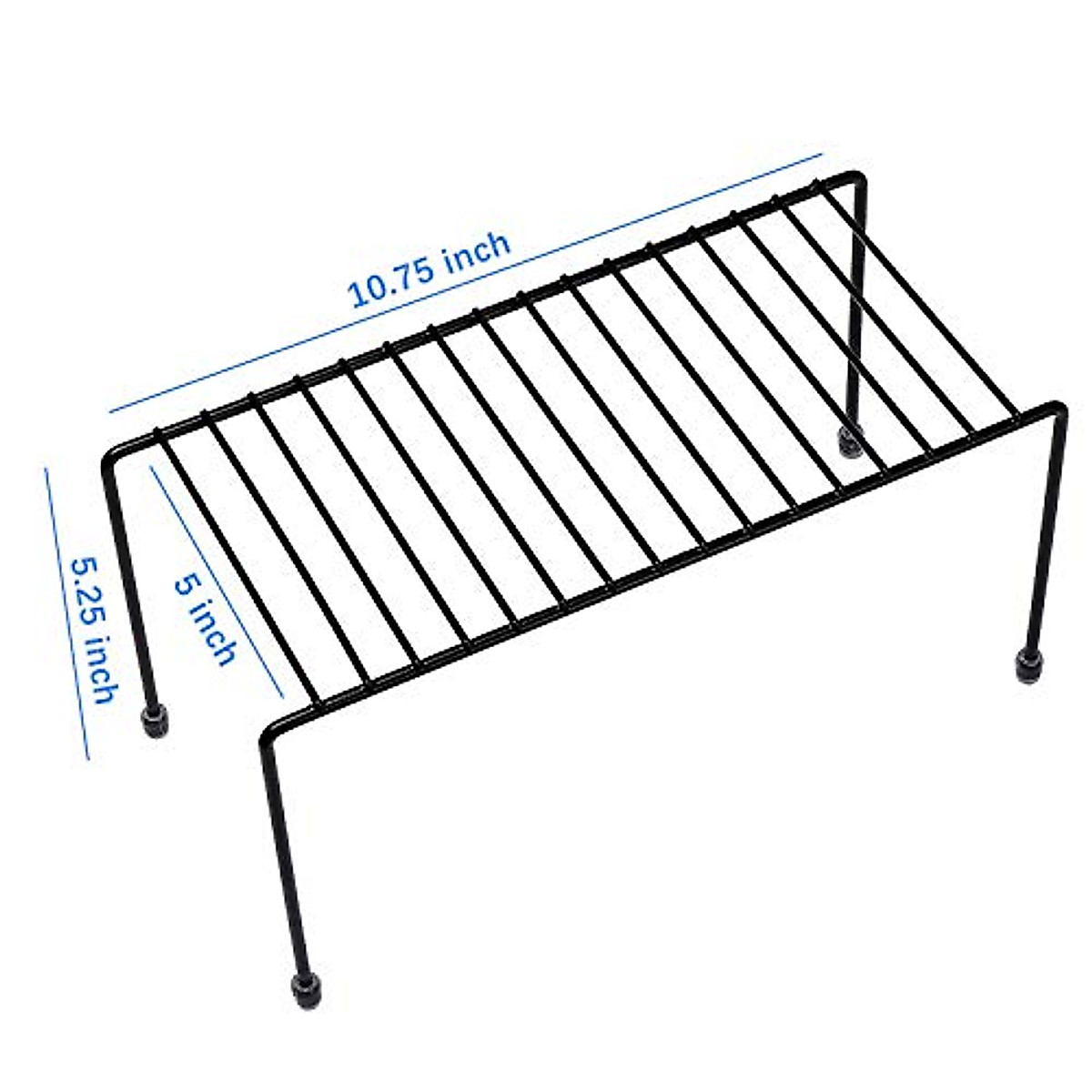 yaenoei Kitchen Shelves, Cabinet Organization Mini Storage Shelf, Black ,Set of 2