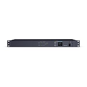 CyberPower PDU24001 Metered ATS PDU, 100-120V, 15A (Derated to 12A), 10 Outlets, 1U Rackmount