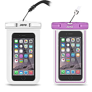 JOTO Universal Waterproof Pouch Cellphone Dry Bag Case Bundle with Universal Waterproof Case for Phones up to 7.0"
