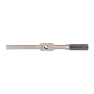 Starrett Tap Wrench with Tempered Gripping Surfaces - 3/16-1/2" (4.7-12.7mm) Capacity Tap Size, 9" (225mm) Body Length, 5/32-9/32" (4-7mm) Square Shank - 91B