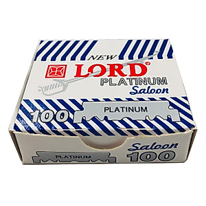 Lord Platinum Single Edge Razor Blades, 100 blades