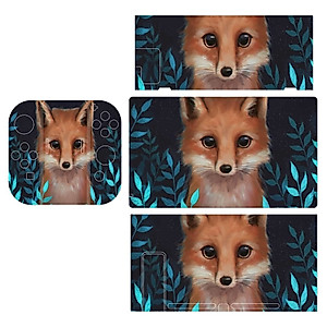 Cute Fox Switch Sticker Pretty Pattern Full Wrap Skin Protection for Nintendo Switch for Switch