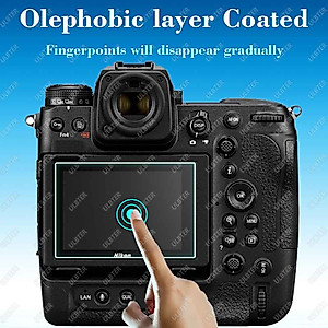 ULBTER Screen Protector for Nikon Z9 Z8 Z 8 Z 9 + Top Screen [2+2Pack], Tempered Glass Cover 0.3mm 9H Hardness Anti-Scrach Anti-Fingerprint Anti-Bubble