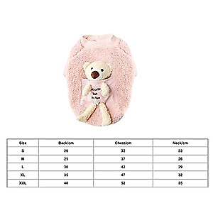 Pet Clothes for Medium Dogs Easter Clothes Fall and Winter New Teddy Small Dog Winte Back Teddy Bear Sweater for Large Dogs Female
