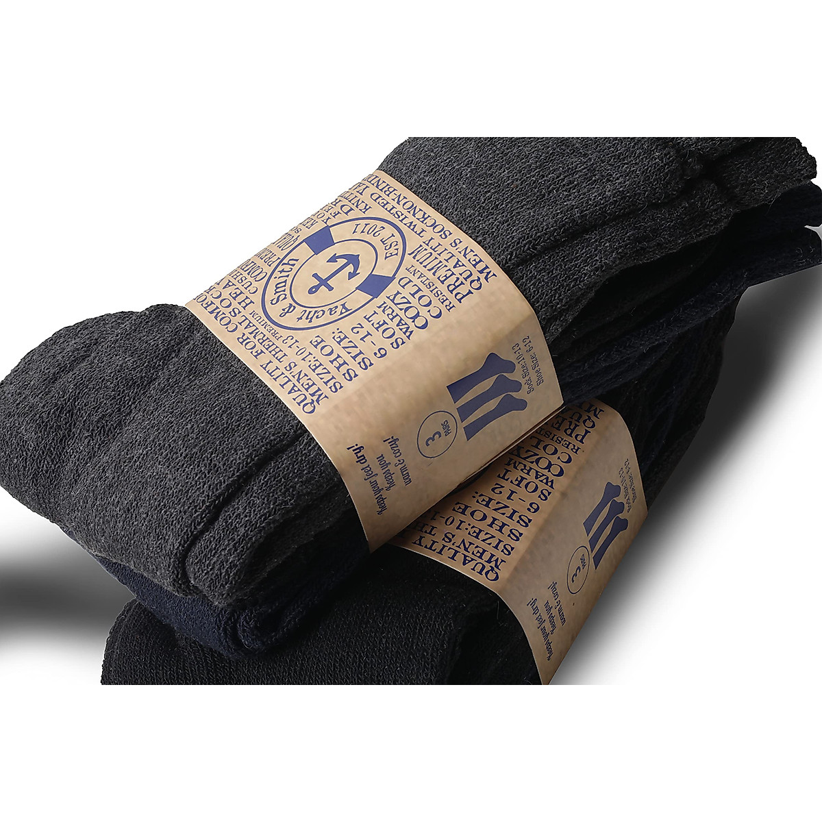 Yacht & Smith 48 Pairs of Mens and Womens Thermal Winter Socks, Warm Cold Resistant Bulk Pack