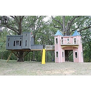 The Enchanted Castle © 1 Tree 2 Post Treehouse Plan