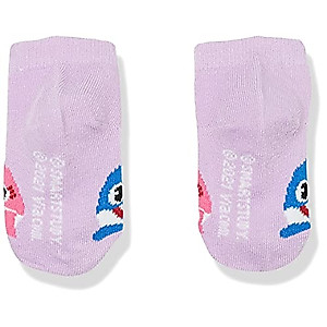 Nickelodeon Baby Shark 5 Pack Shorty Socks, Sherbet Multi, 2T-3T