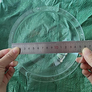 Ricrrover Diameter 6 Inch/150mm w/4 Holes Clear Acrylic Dome Flange Clear Plastic Hemisphere Indoor/Outdoor CCTV Replacement Clear Dome Camera Cover Security Dome Camera Housing