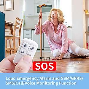 Burglar Alarm System for Home, DIY 4G WiFi Wireless Security Alarm Kit with GSM and Free APP