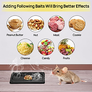 MEILEN Mouse Traps Indoor, Glue Traps for Mice and Rats, Super Heavier Rat Traps Large Size Pre-Scented Strengthen Sticky Mouse Traps for Home Safe for Children & Pets-12Packs