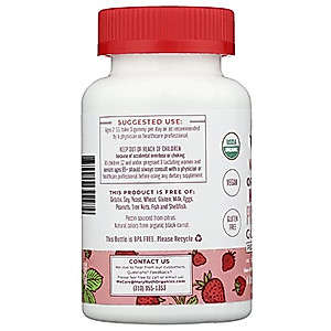 Mary Ruth's Organic Kids Strawberry Probiotic Gummies, 60 CT