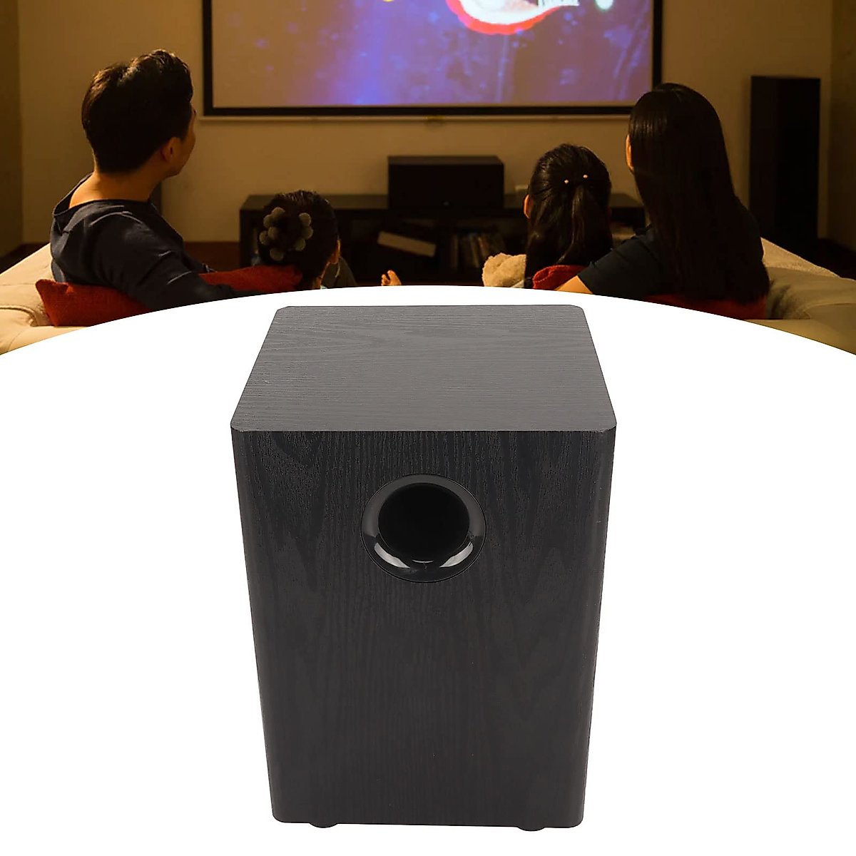 150W Powered Subwoofer, 6.5 in Speaker with High Shock Absorption, Ground Low Pass Filtering, Enhance The Bass, Plug and Play, Deep and Powerful Sound for Home Theater