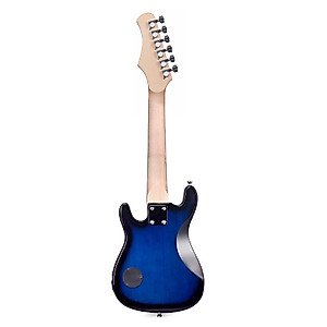 WINZZ EGM100 30 Inches Real Kids Electric Guitar with Beginner Kit, Right Handed, Blueburst