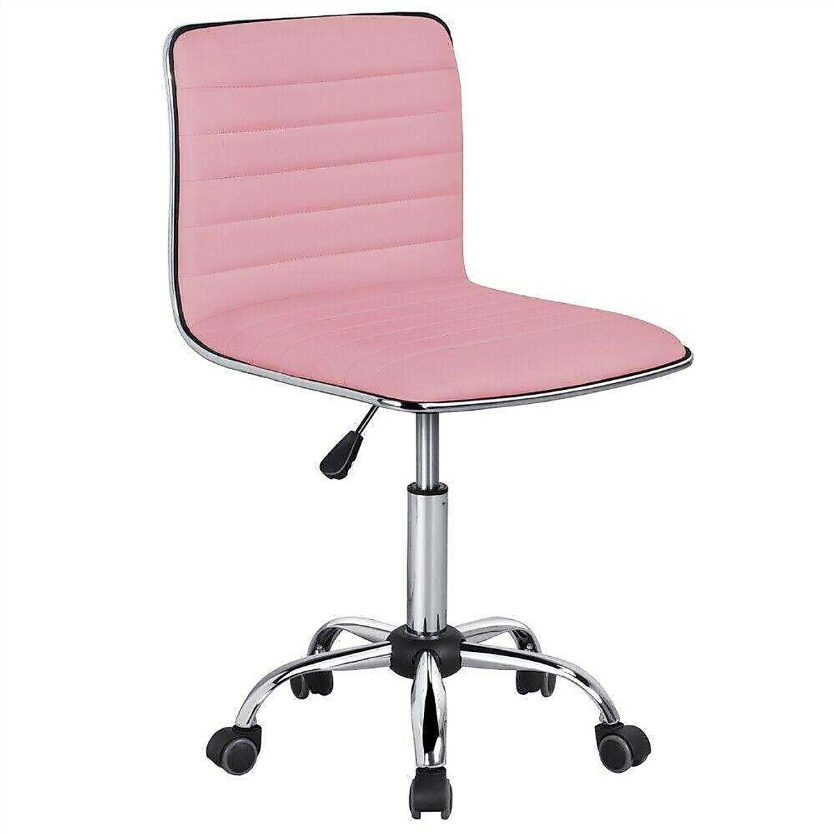 JHUS Office Chair Low Back Armless Desk Chair Ribbed Armless Swivel Task Chair Home-Office-Desk-Chairs Gaming Chair Office Chair Gaming Desk Computer Chair High Chair Home Office Desk Chairs Off