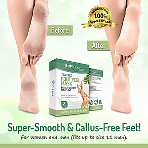 Soft Touch Tea Tree and Peppermint Foot Peel Masks