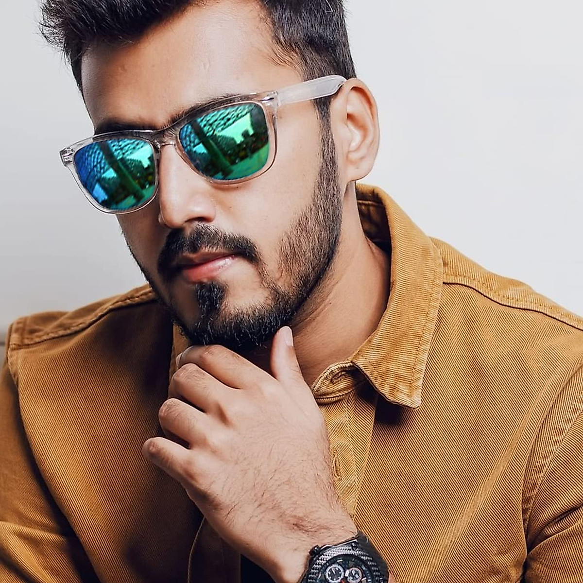 Pibupibu Neon Colors Mirrored Lens Party Favor Supplies Unisex Sunglasses Pack of 8 (Trans Mirrored)