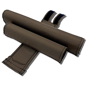 Textured Nylon Solid Color BMX Pad Sets by Flite Black 1" top Tube Diameter